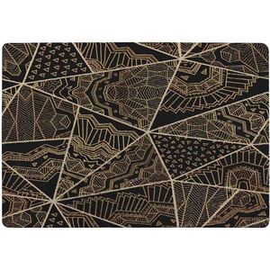 Geometric Triangles With Patterns Rug