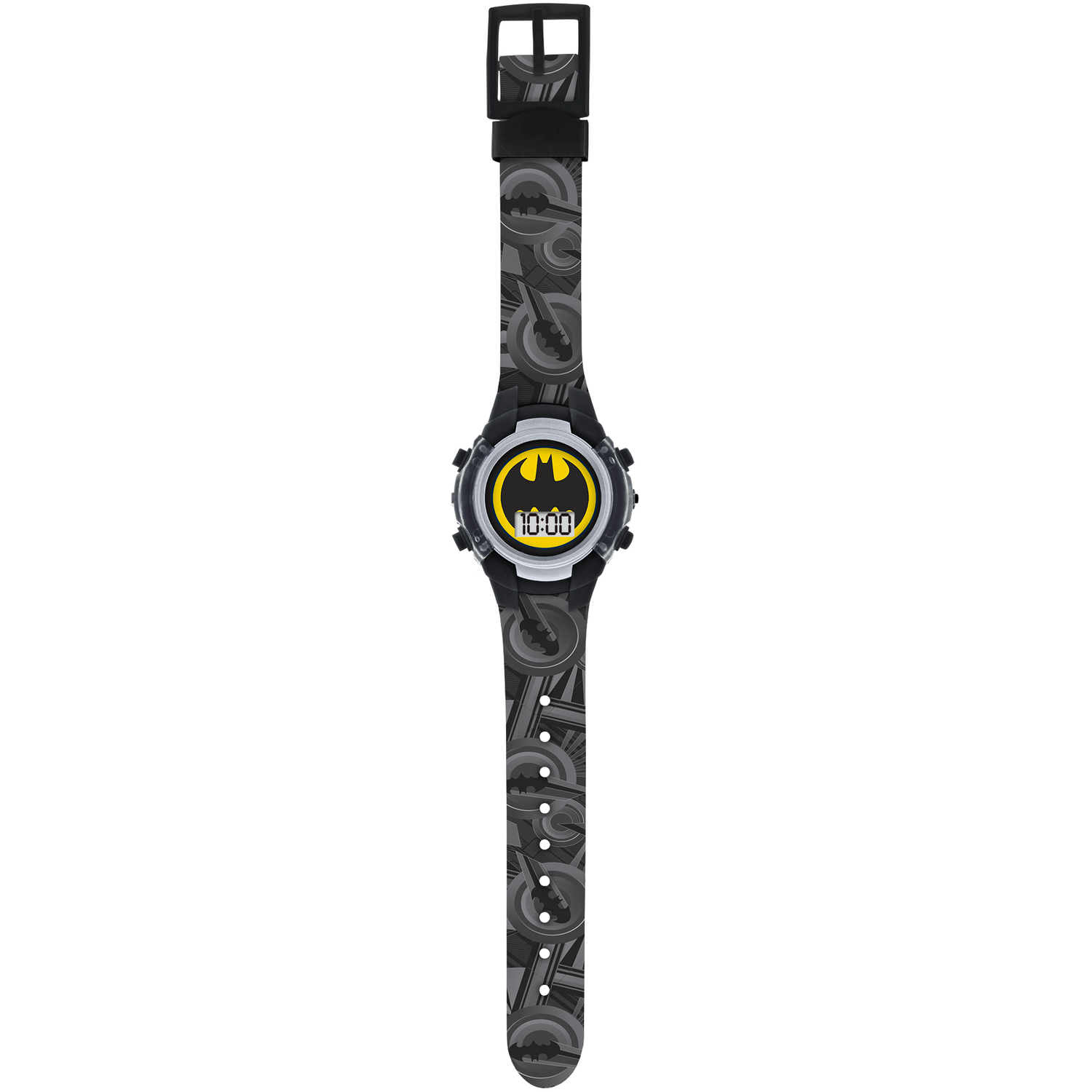 Warner Brothers Batman Black Printed Strap Character Dial Flashing Watch