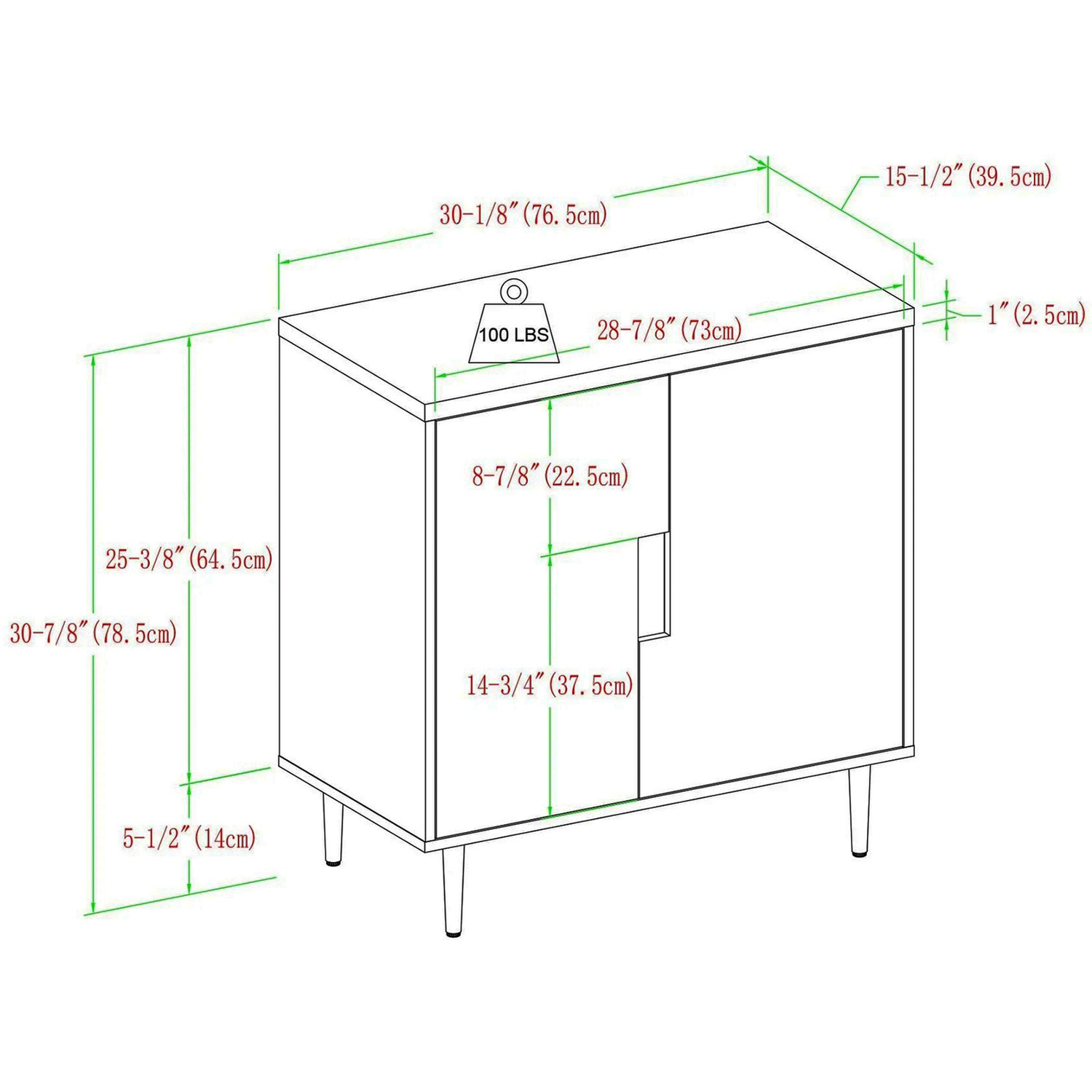 ETERNUS 4-Interior Quadrants Modern Storage Luxury Cabinet