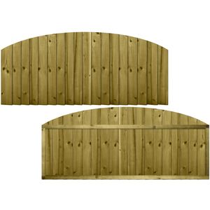Premier Dome Top Feather Edge Fully Framed Garden Fence Panels
