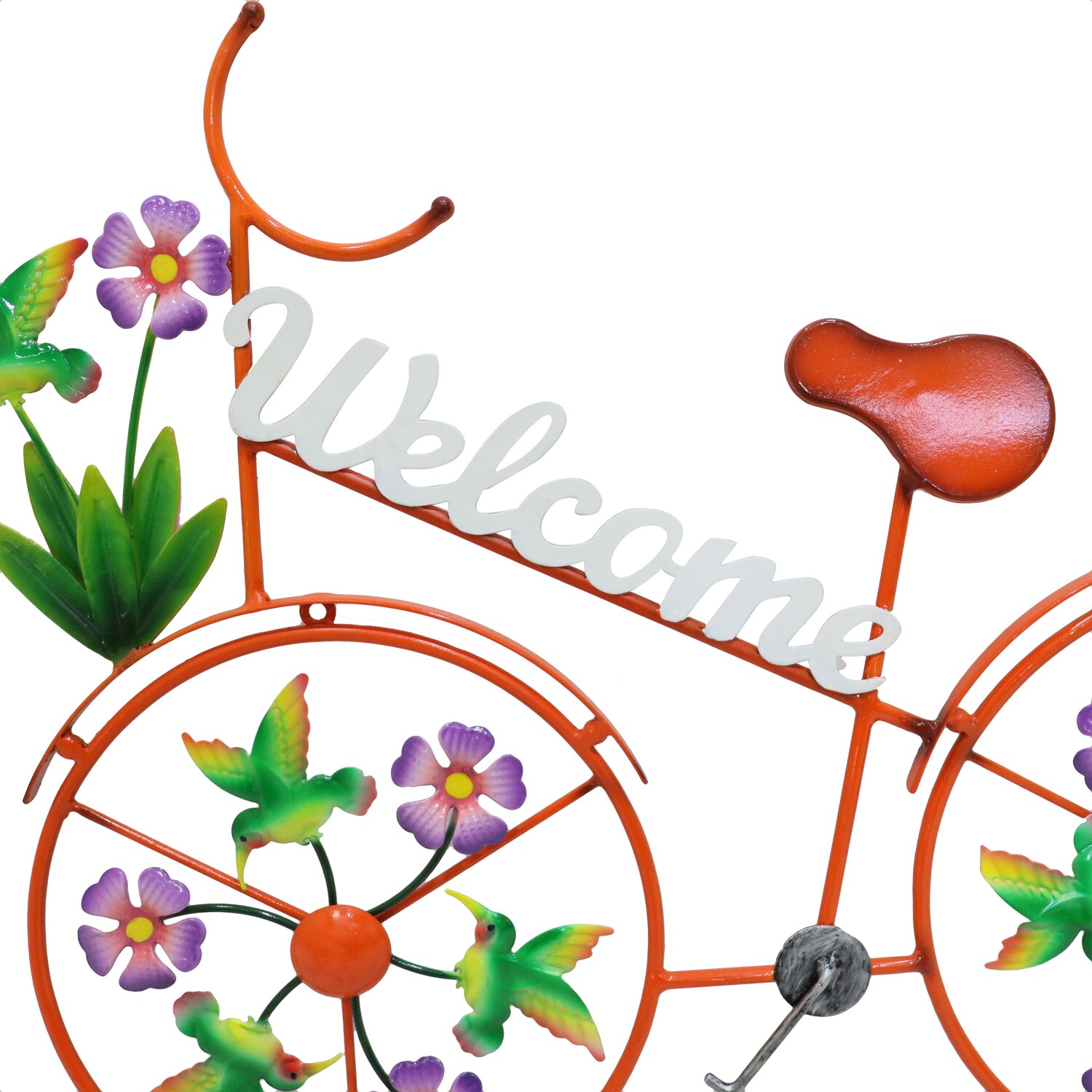Indoor and Outdoor Welcome Floral Bike