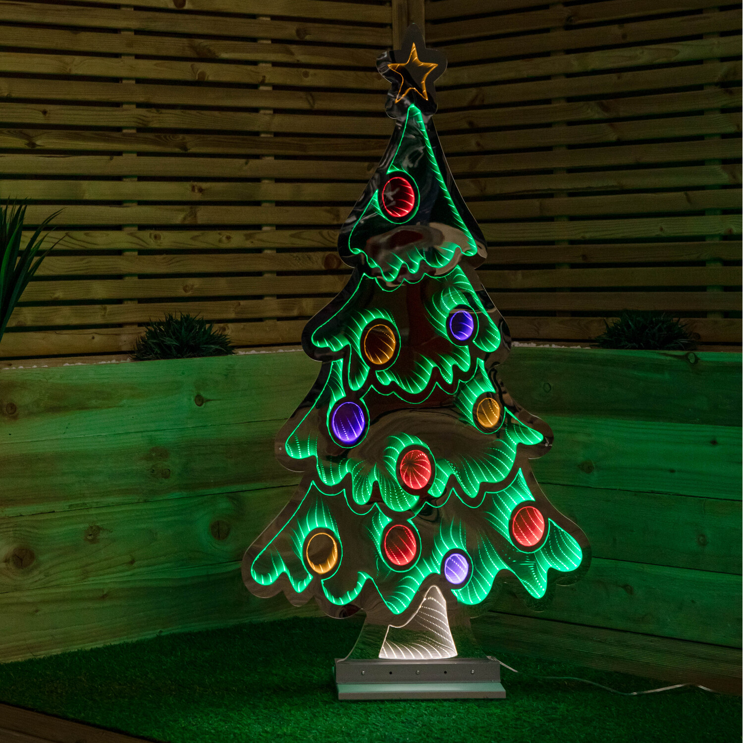 Christmas Tree Infinity Decoration with LEDs