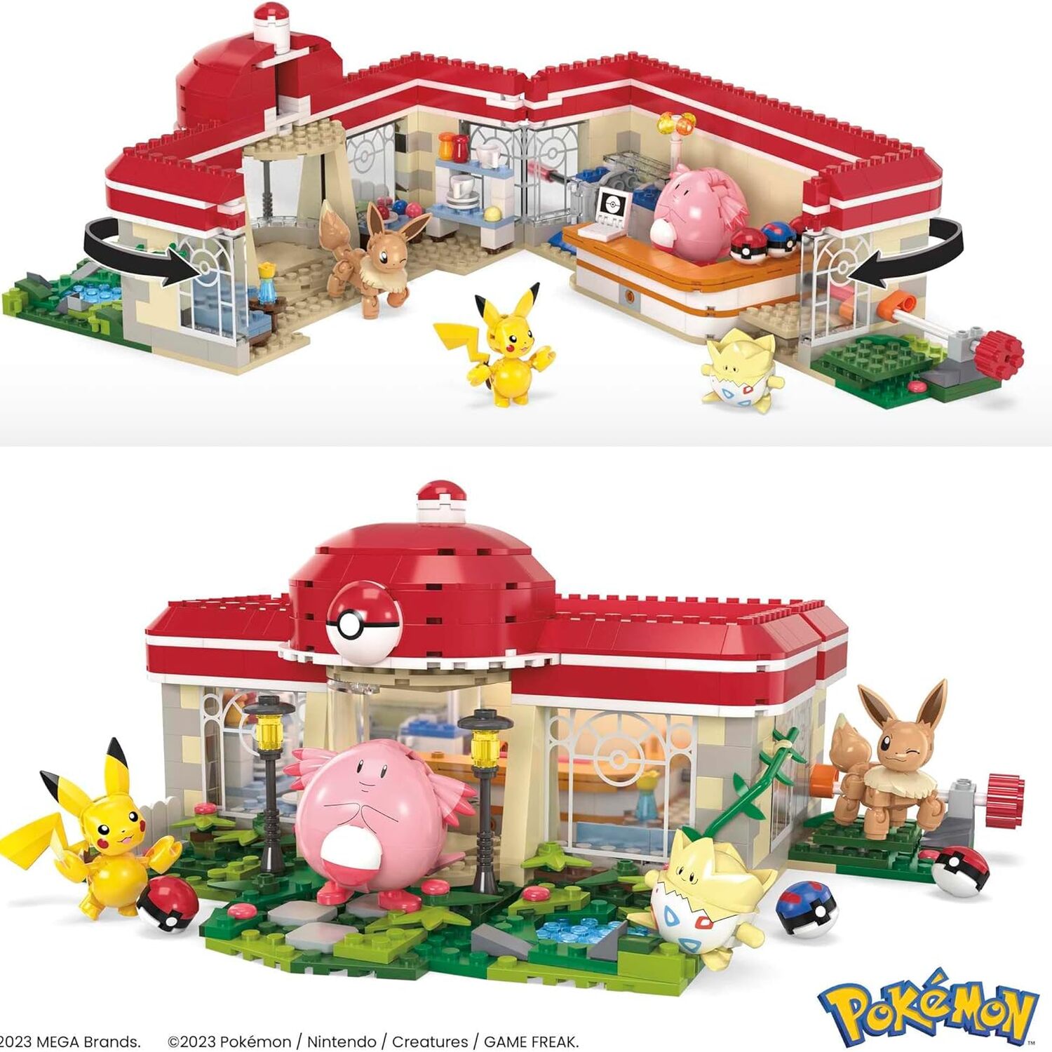 Pokemon Building Toys Set Forest Pokemon Center