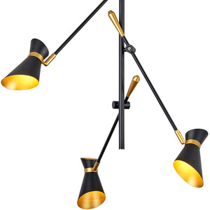 Diablo Spotlight 3Lt LED Ceiling Light - Matt Black Metal