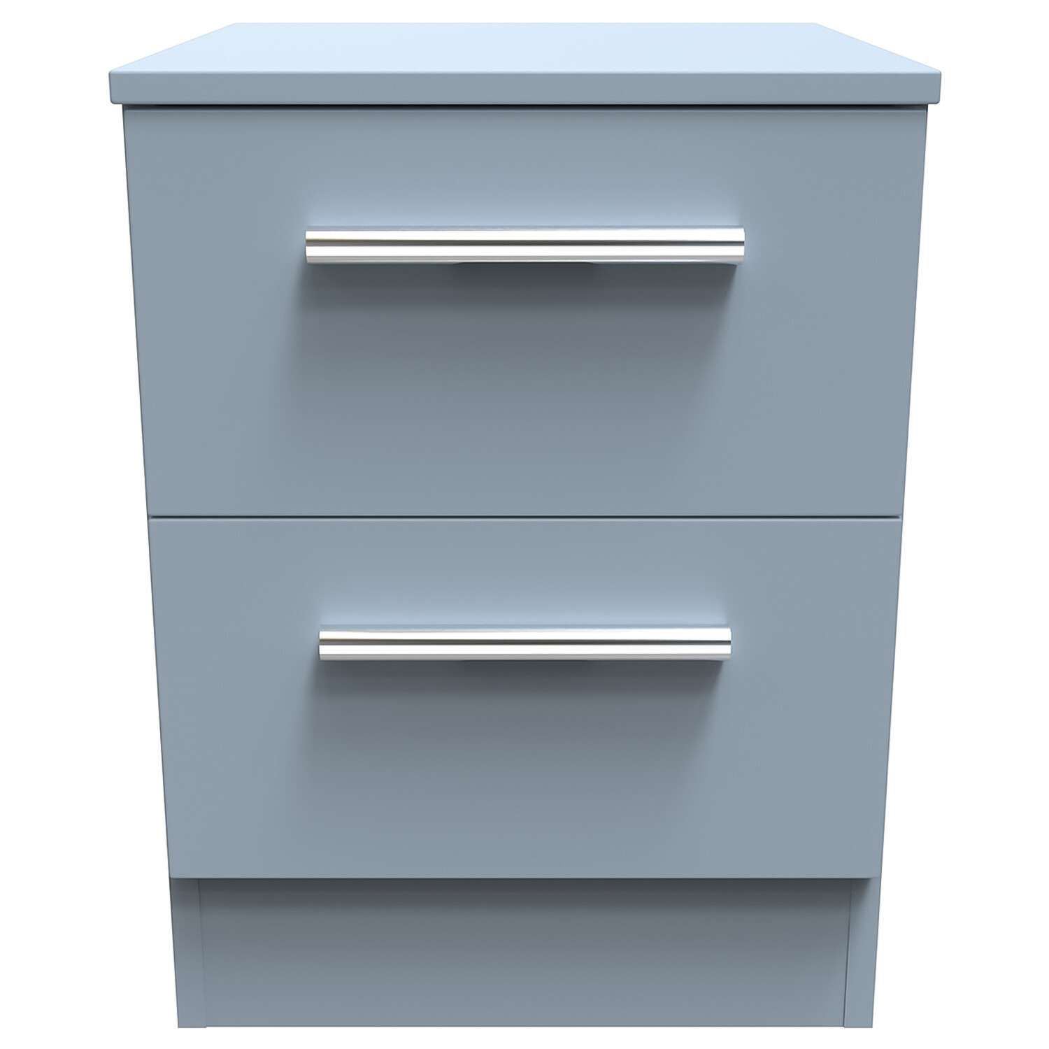 Contrast Ready Assembled 2 Drawer Bedside