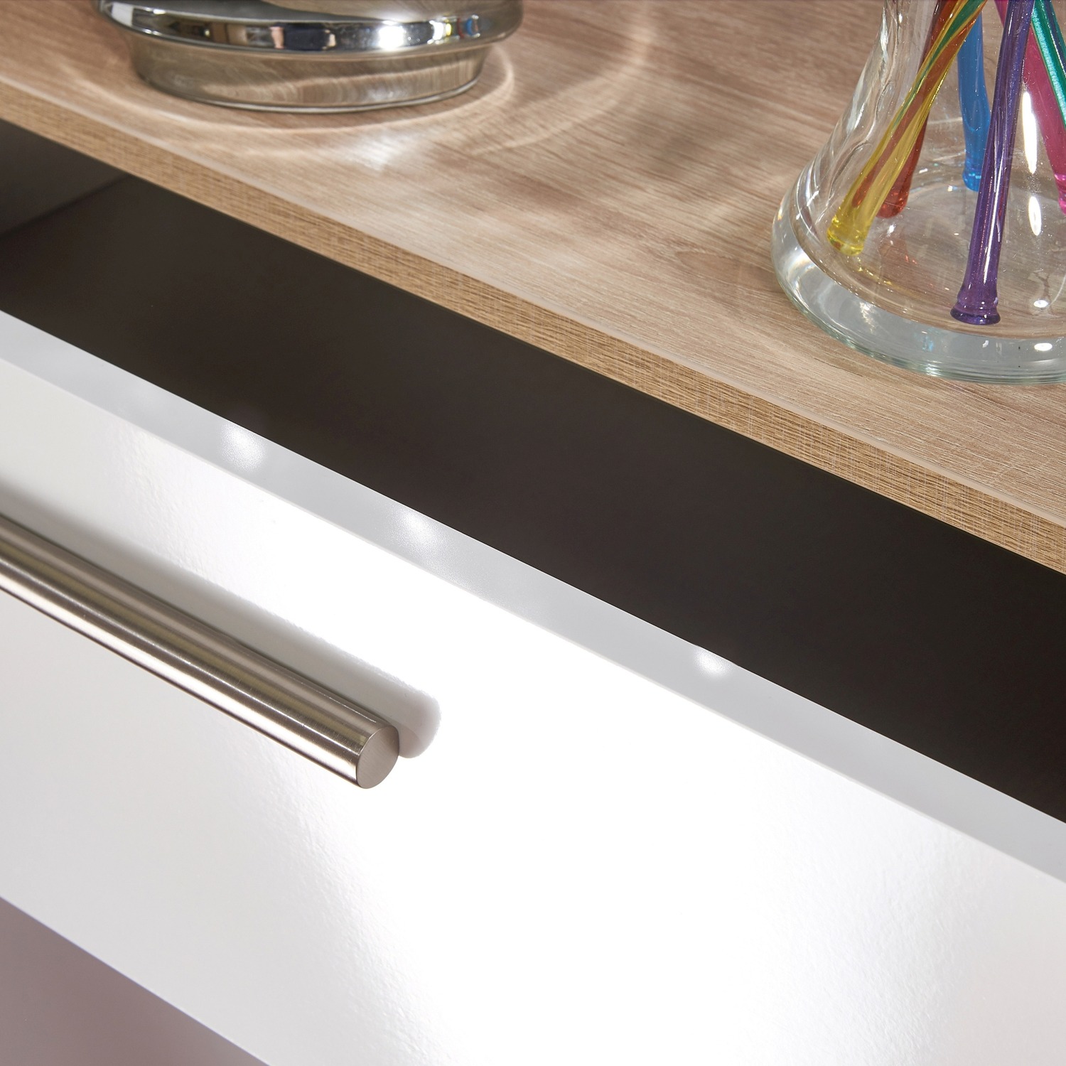 Contrast Ready Assembled 4 Drawer Deep Chest