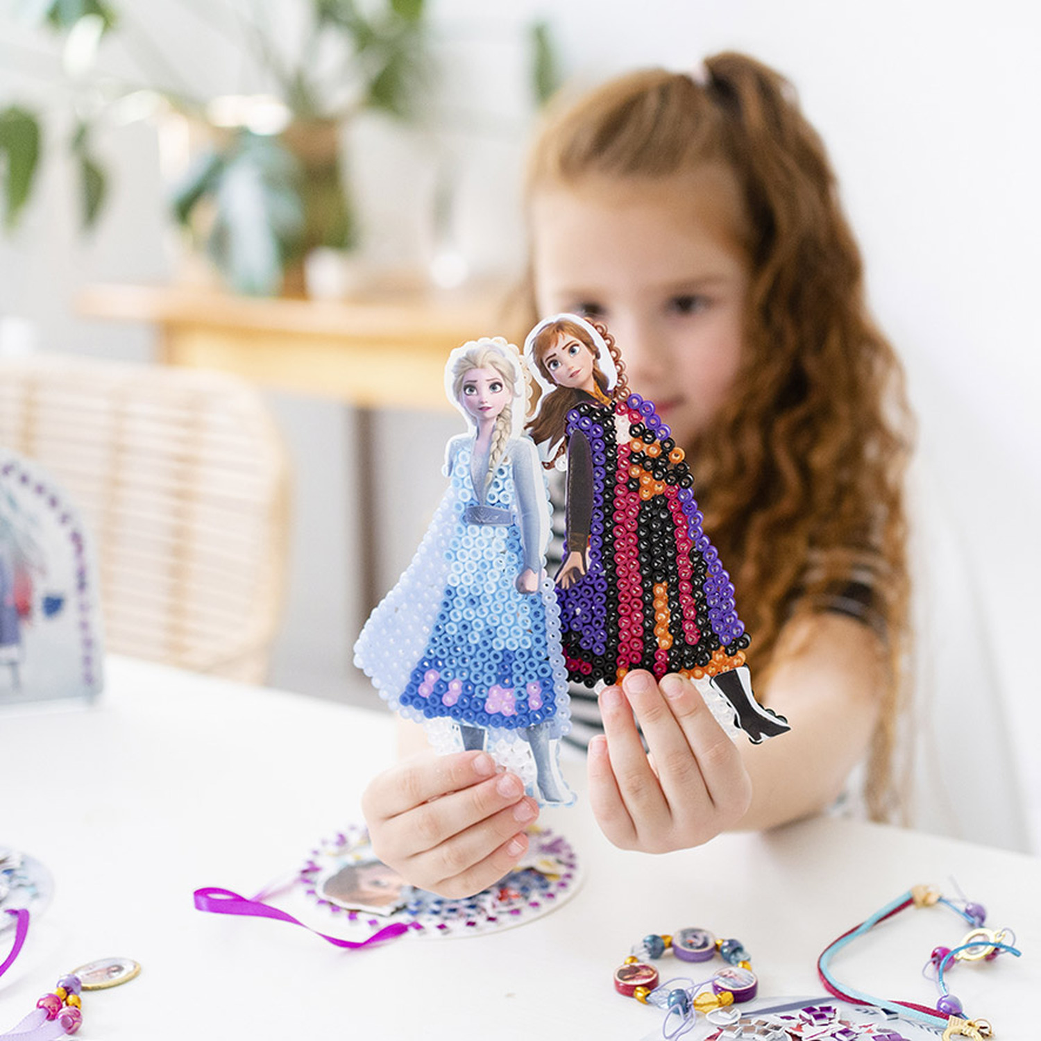 Disney Frozen 3 in 1 Jewellery, Iron on Beads and Pixel Paint