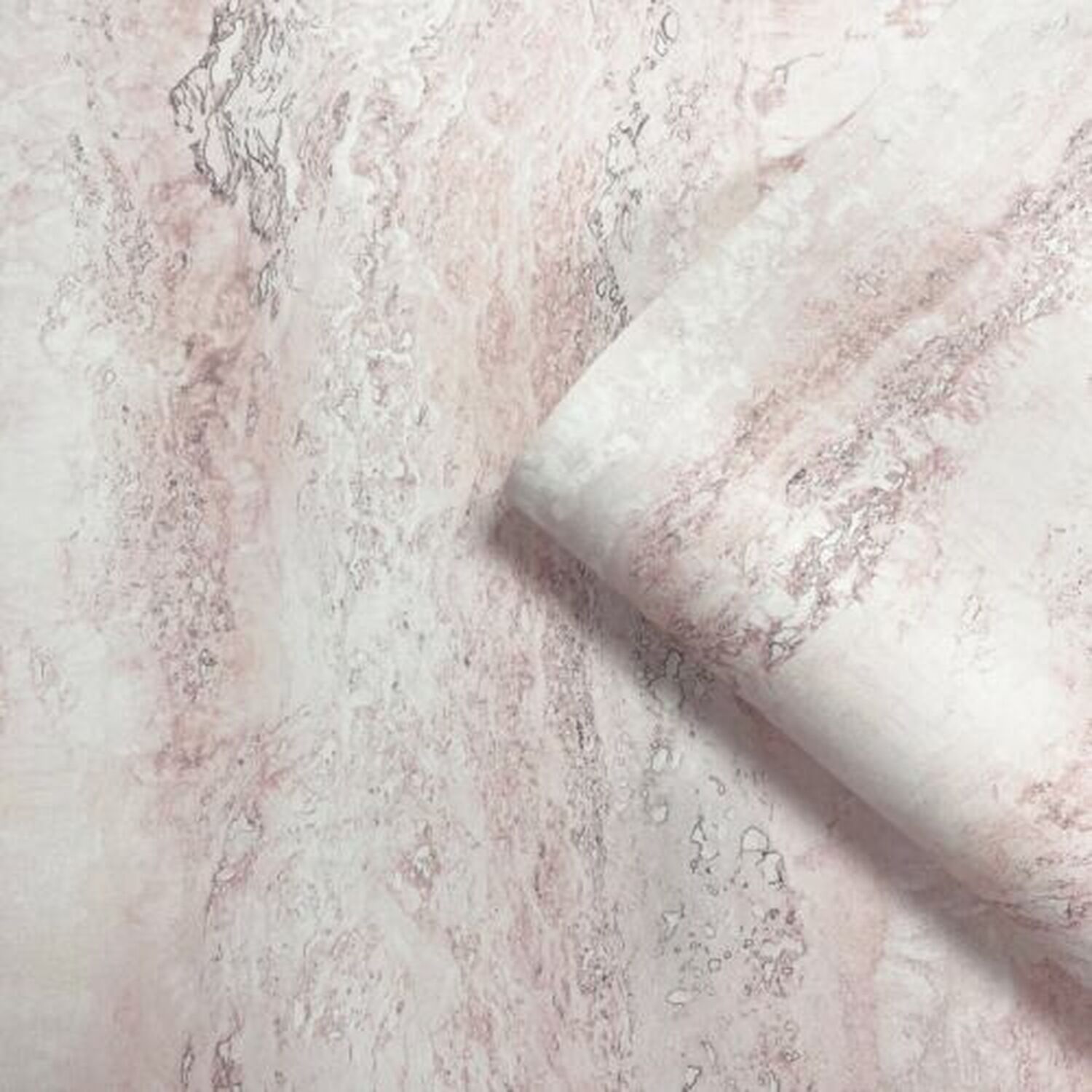 Muriva Eterna Marble Blush Wallpaper 186513 - Feature Faux Granite ...