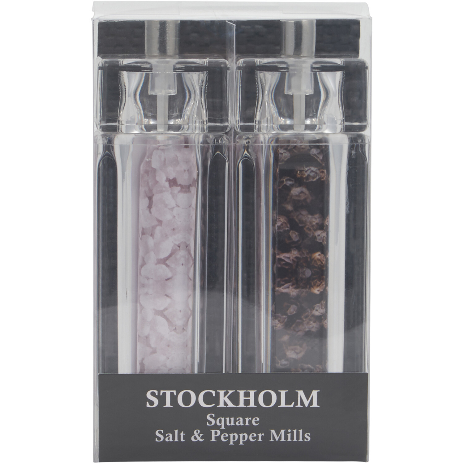 Set of 2 Stockholm Square Salt and Pepper Mills