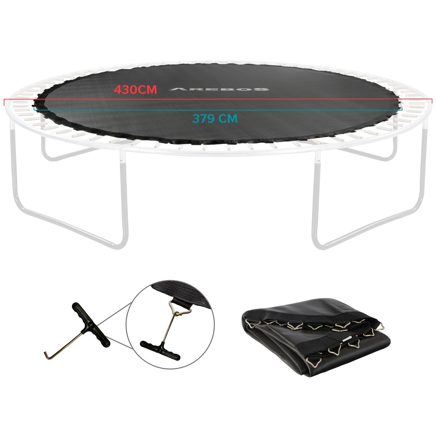 Jumping mat for trampolines diameter 430 cm