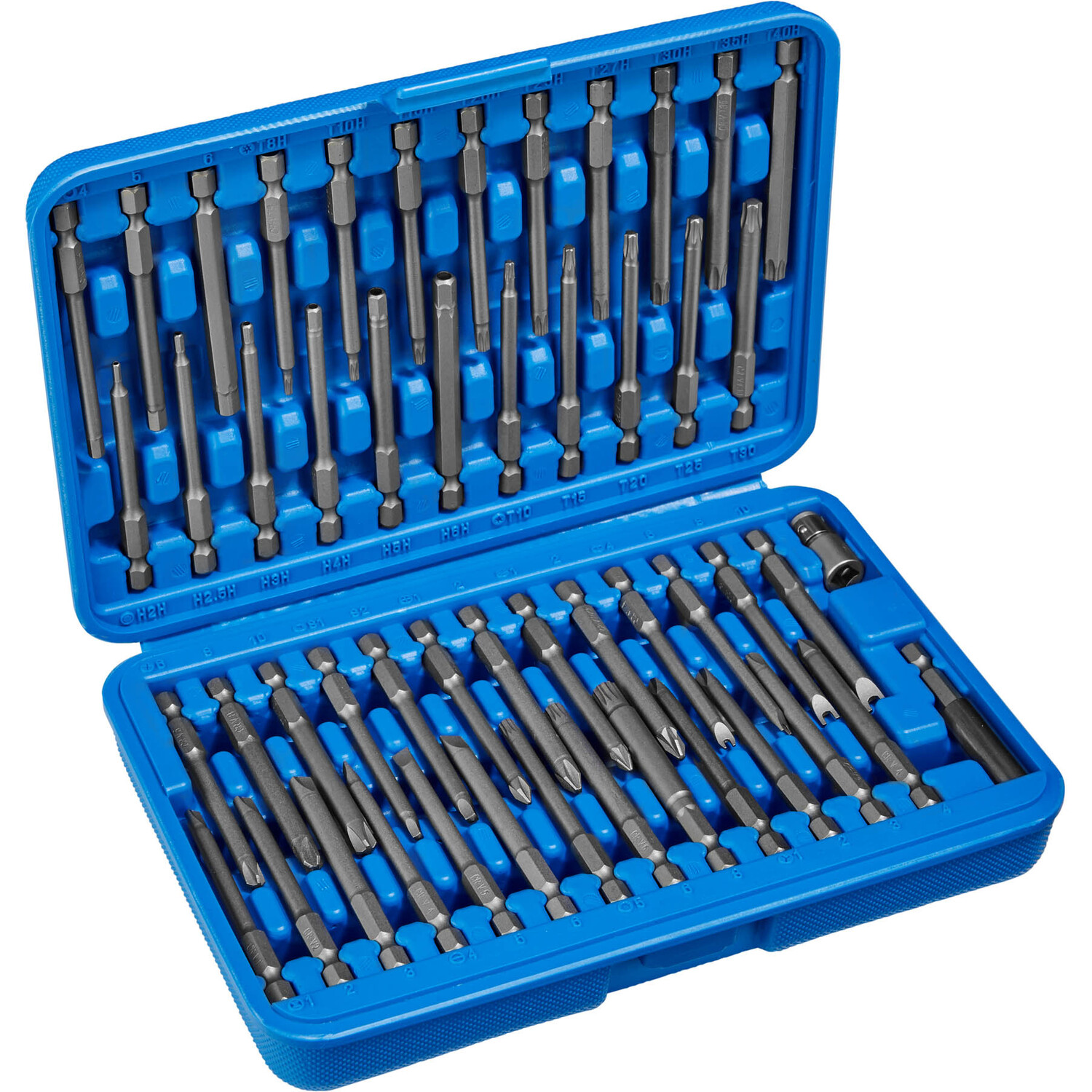 Bit Set - 51-Piece, 49 Long Bits, 1 Bit Adaptor And 1 Bit Holder