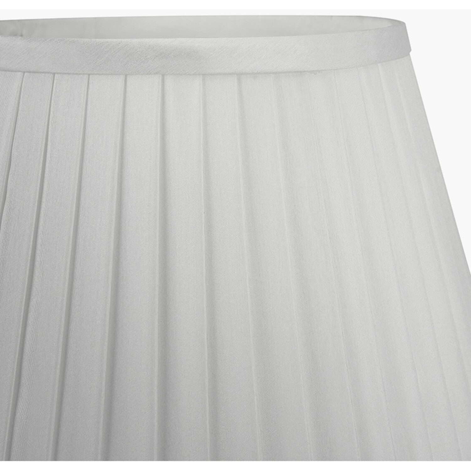 35cm Ivory Poly Cotton Pleat Lampshade Empire White Pleated Table Lamp ...