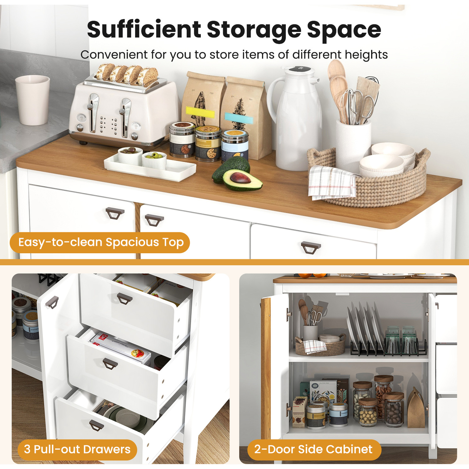 Kitchen Cupboard Buffet Cabinet