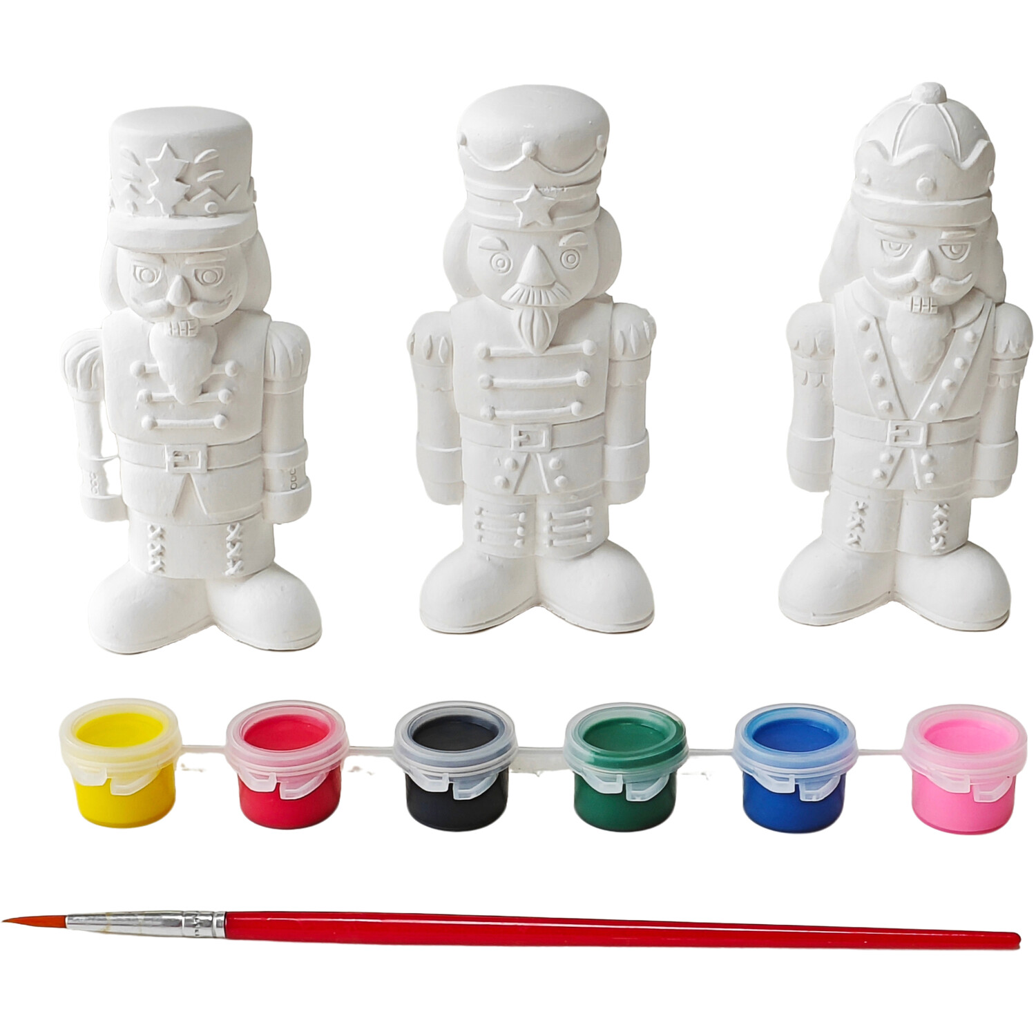 Mini Nutcracker Plaster Set
