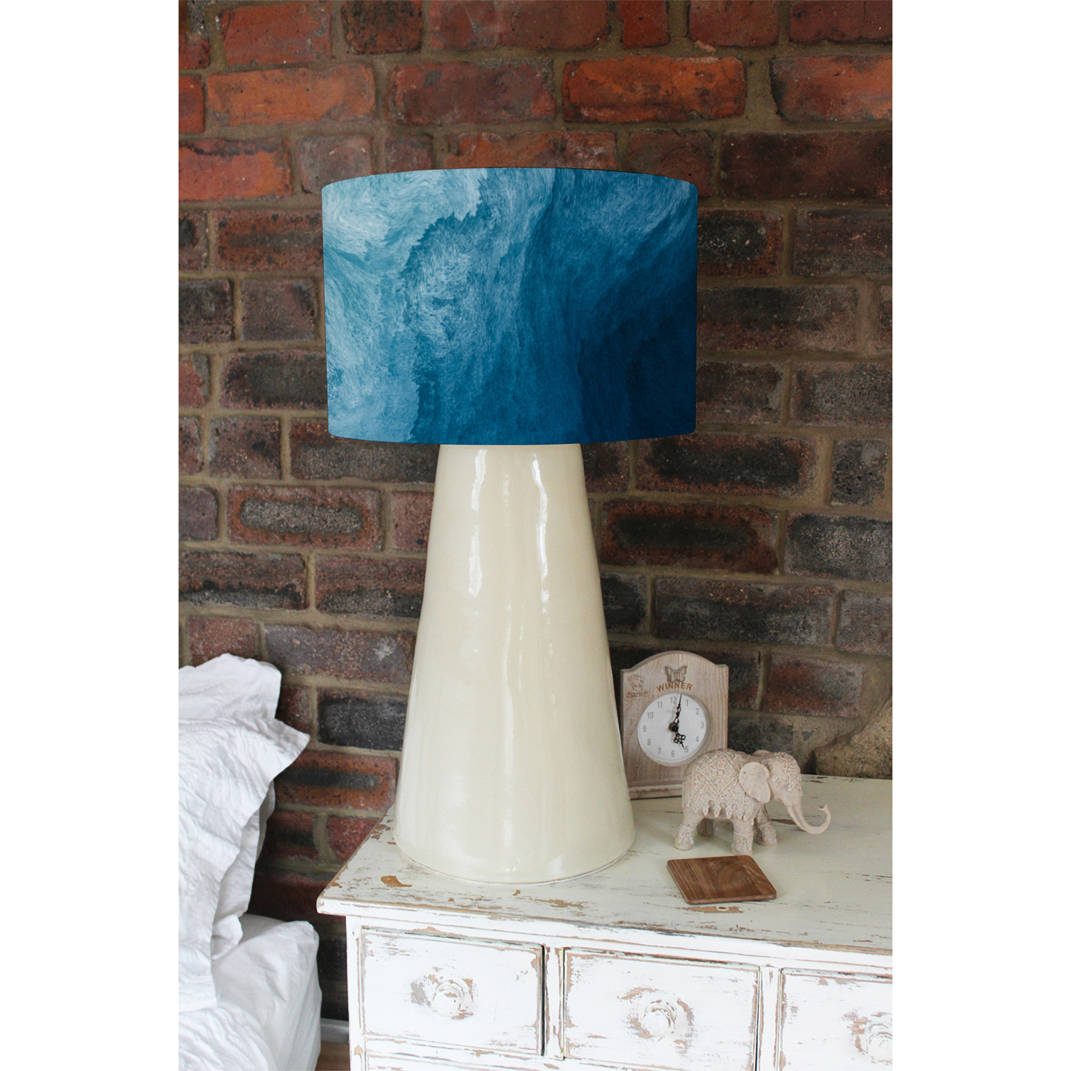 Abstract Blue Liquid Fluid Designer Lamp Ceiling Stylish Shade