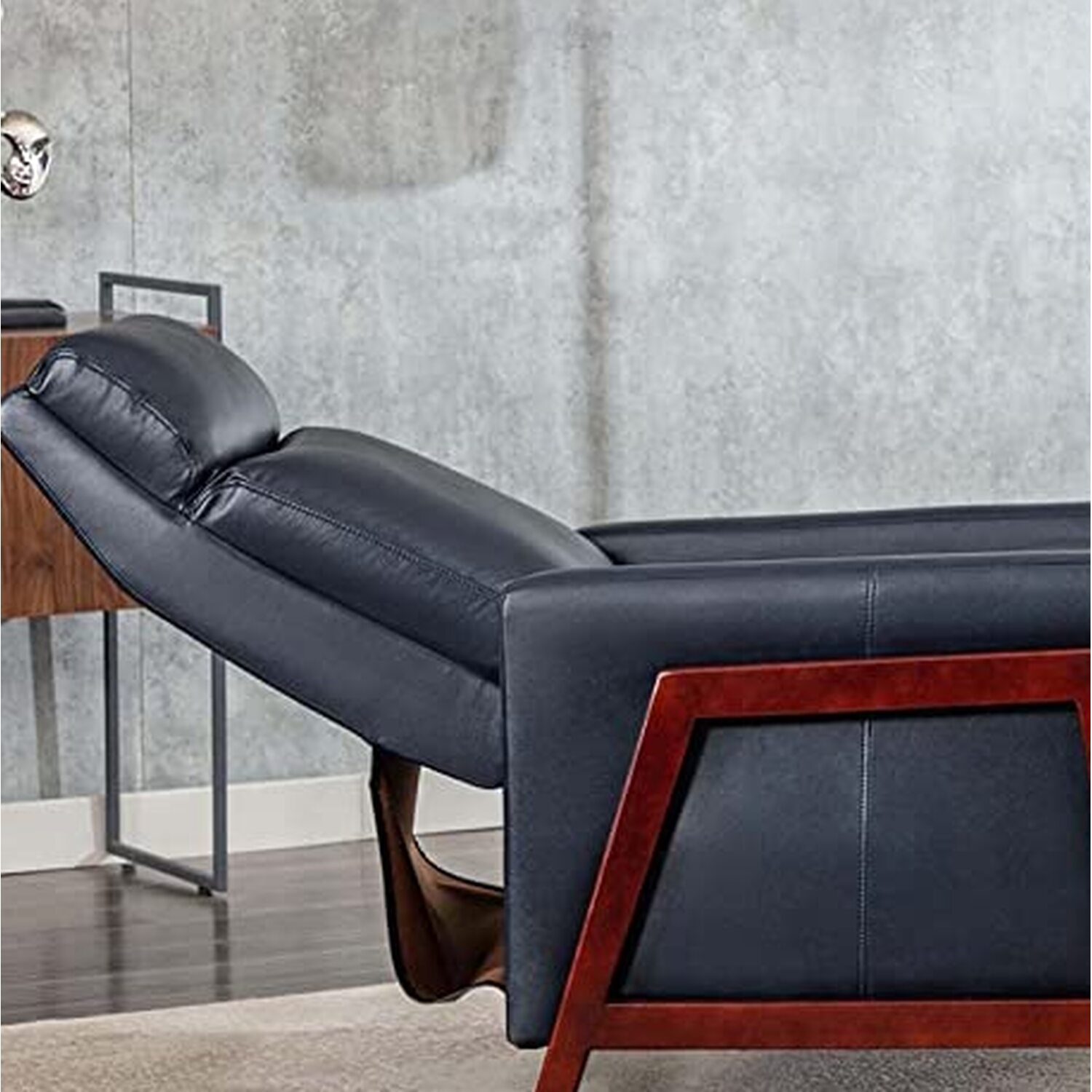 Riley Push Back Air Leather Modern Recliner Chair