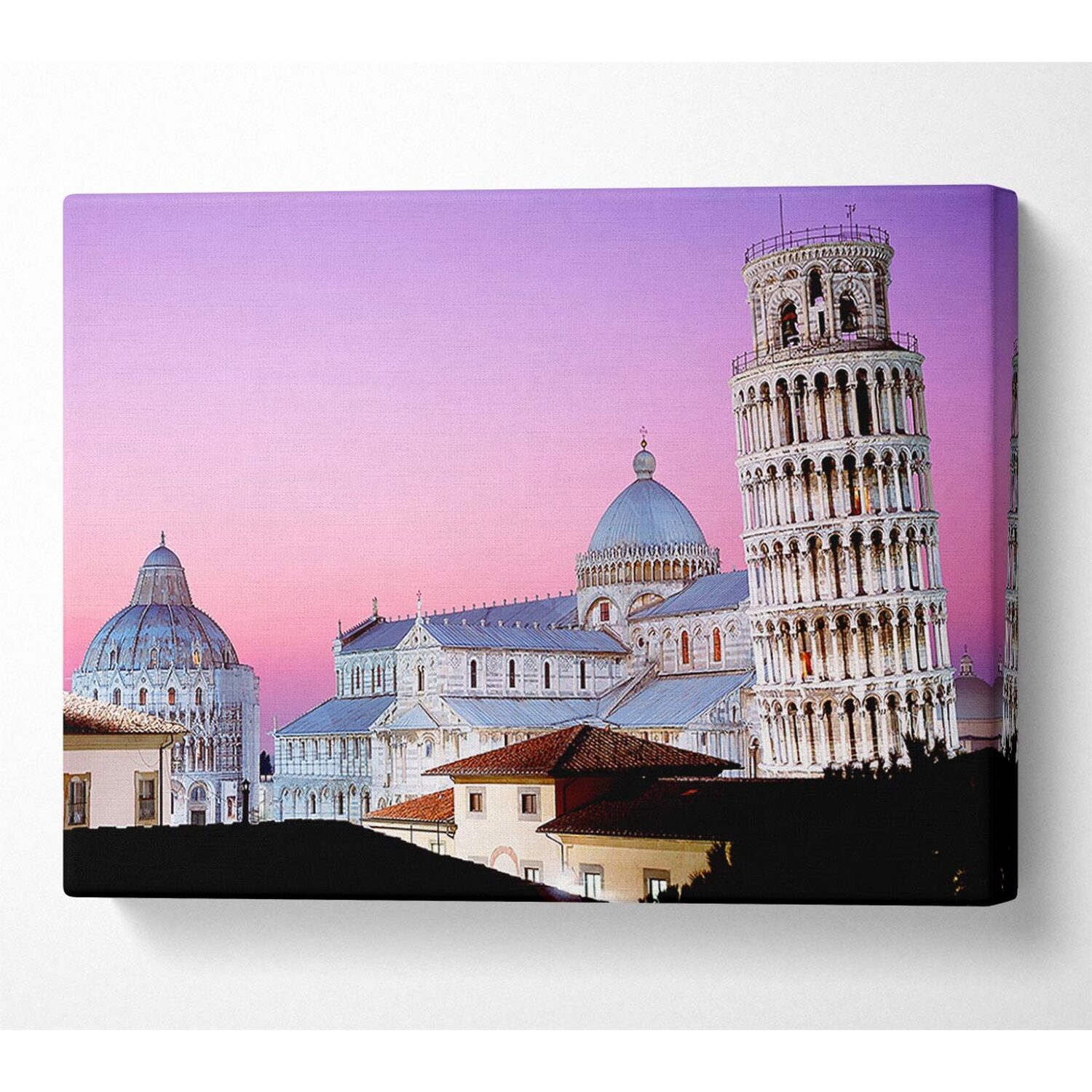 Leaning Tower Of Pisa Canvas Print Wall Art