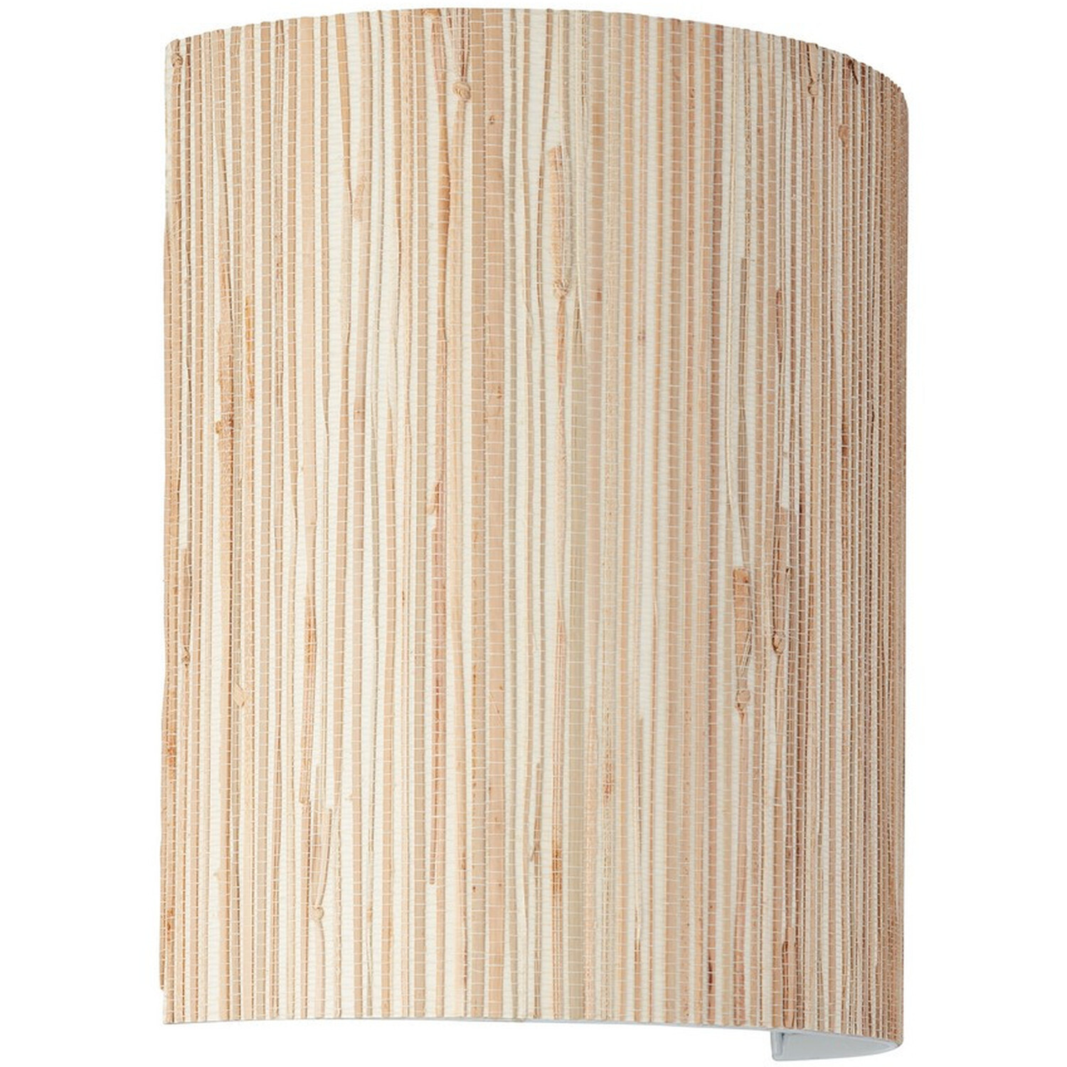 Longshore Shade Wall Lamp Natural Seagrass Matt Black