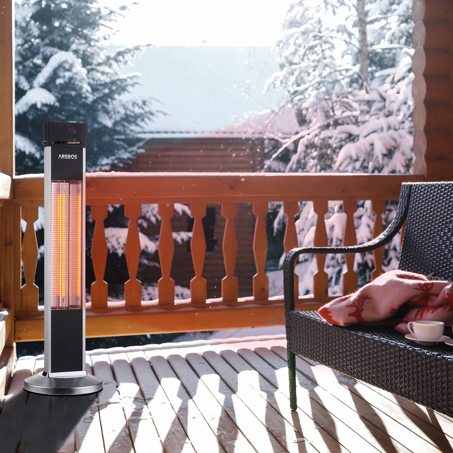 Infrared Stand Heater with Remote Control