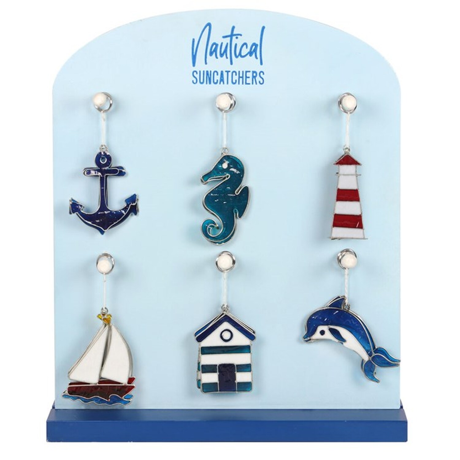 Set Of 24 Coastal Charm Nautical Suncatchers