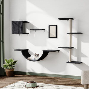 Cat Climbing Frame with Hammock and Jumping Platform