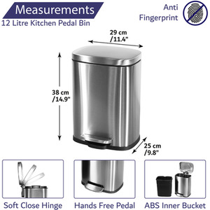 Soft Closing Waste Bin