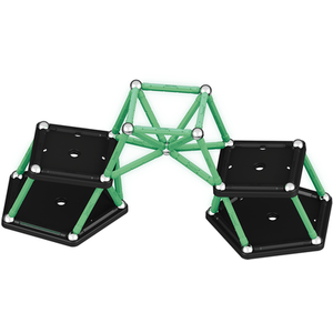 Geomag Glow Recycled Plastic Magnetic Shapes - 60 Pieces