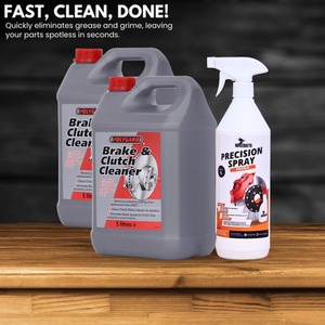 Clutch and Disc Brake Cleaner 5L with Degreaser Spray Bottle - Oil Dust ...