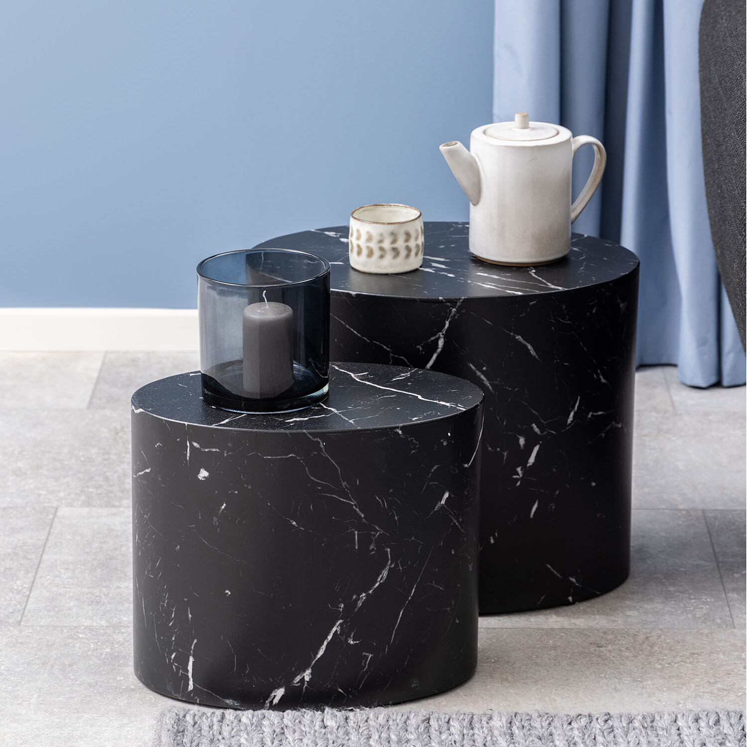 Set of 2 Mice Oval Coffee Tables