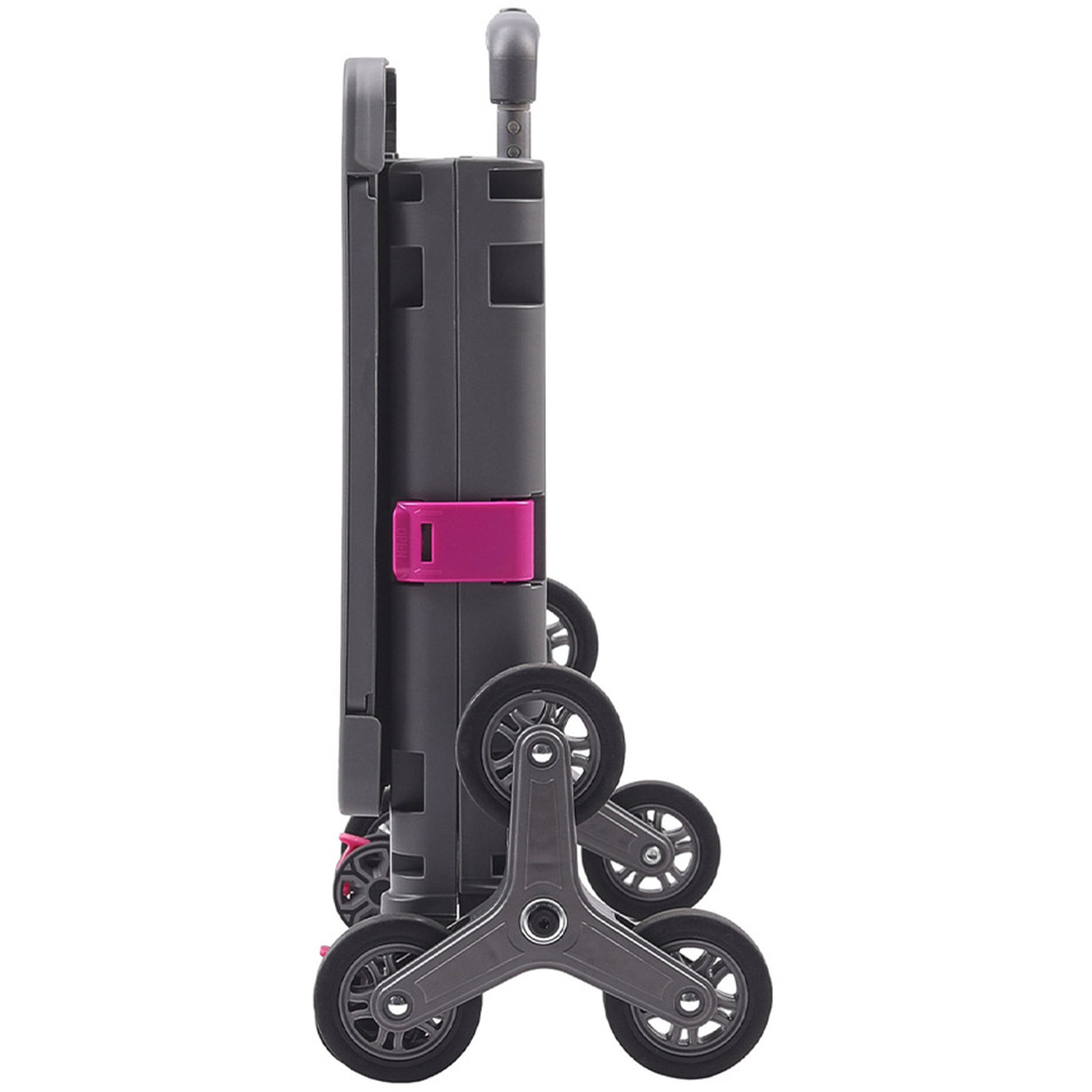 Folding Stair Climbing Shopping Trolley with Magnetic Lid and Tiltable ...
