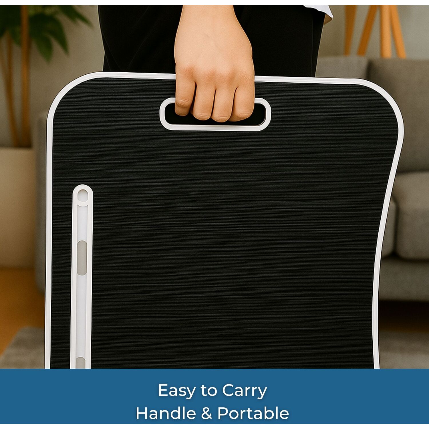 Portable Foldable Laptop Table with Tablet and Mug Holder