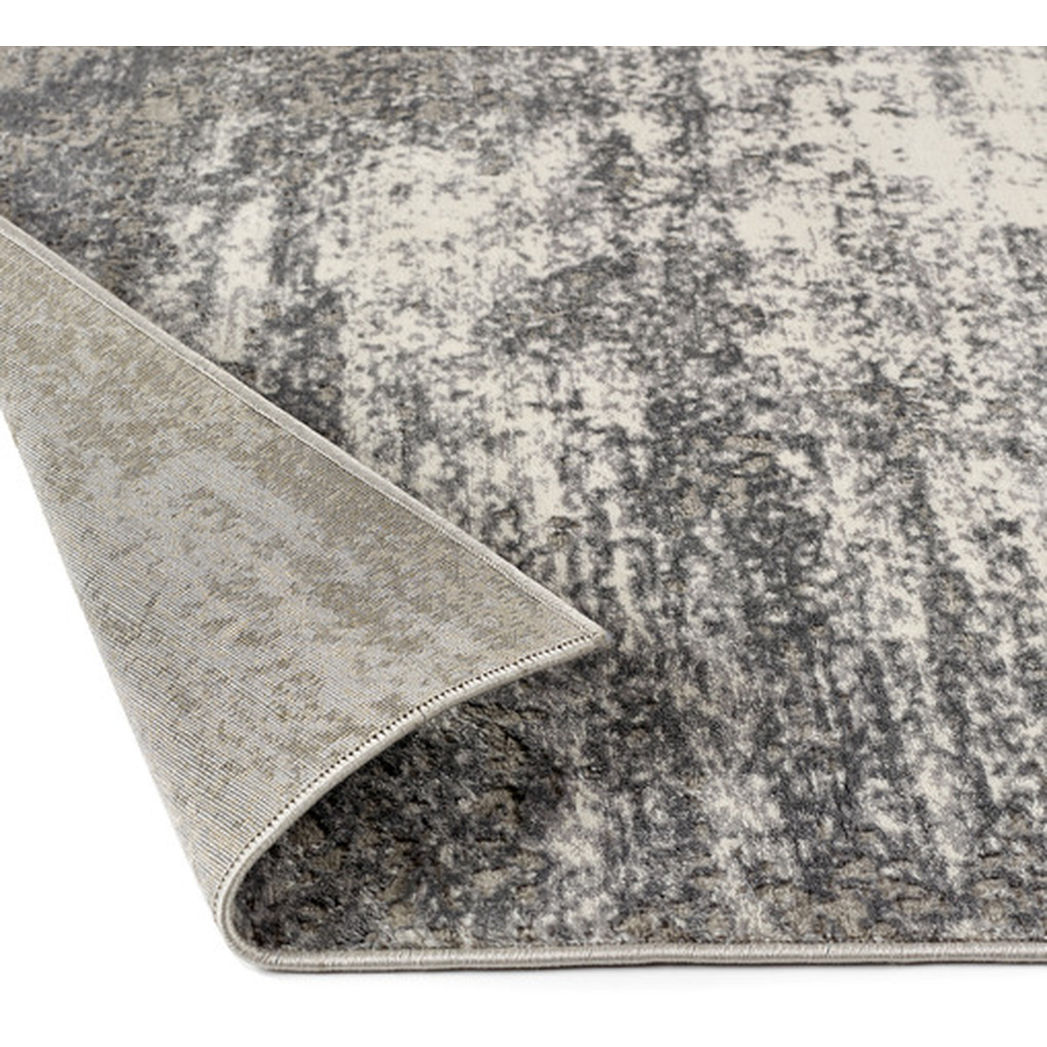Grey Calming Soft Abstract Area Rug