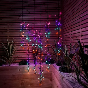 Set of Drop Tree Multi Action Christmas Cluster Brights with LEDs