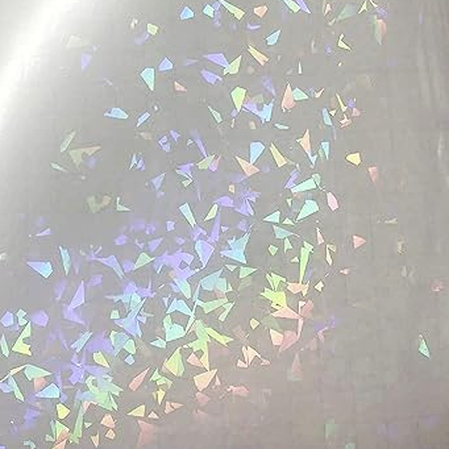 1 x Broken Glass Self Adhesive Transparent Holographic Sticker Sheet
