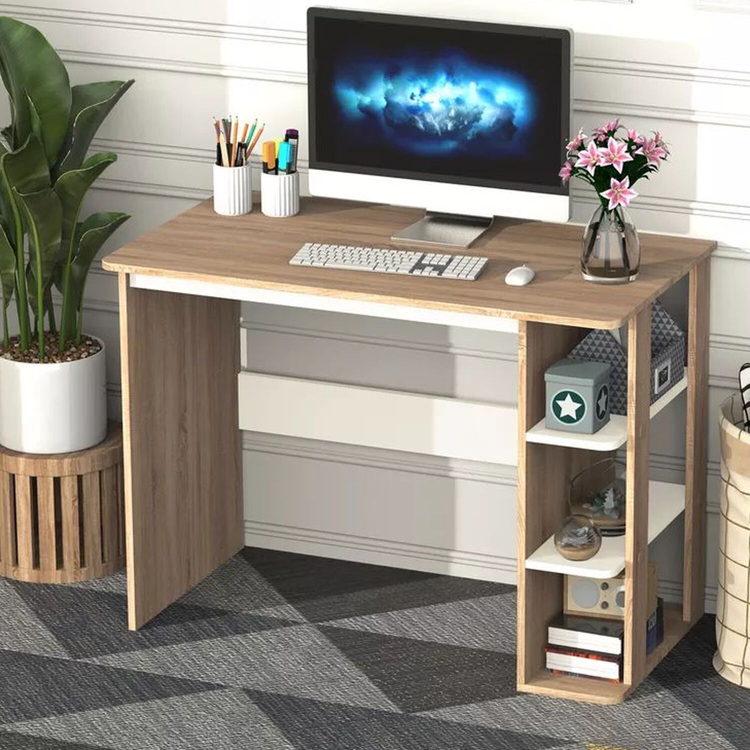3 Tier Storage Work Desk