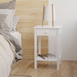 Traditional Wooden Bedside Table