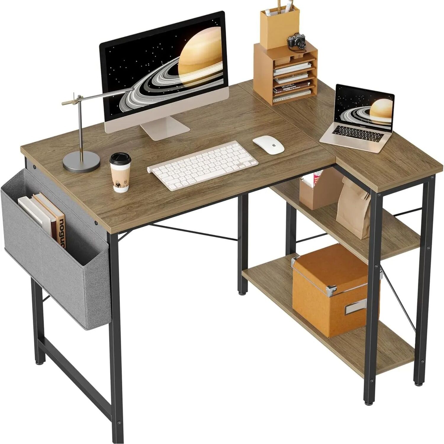 L-Shaped Desk for Home Office