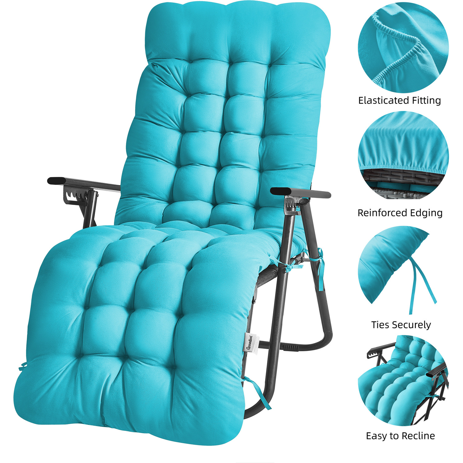 Extra Thick Soft Fill Full Length Chair Cushions