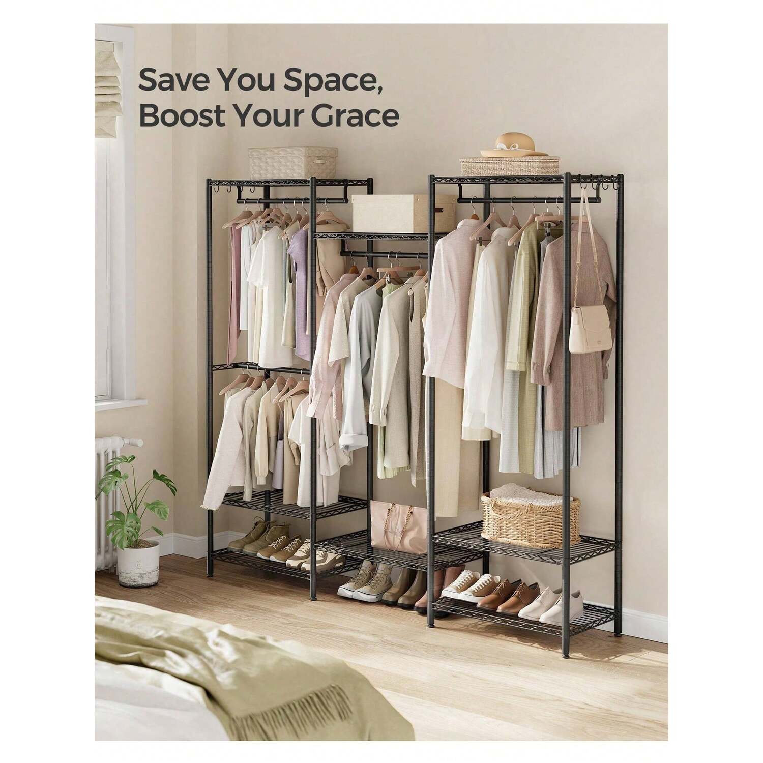Adjustable Open Wardrobe