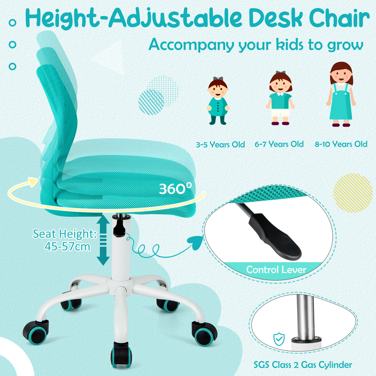 Kids Ergonomic Children Study Chair