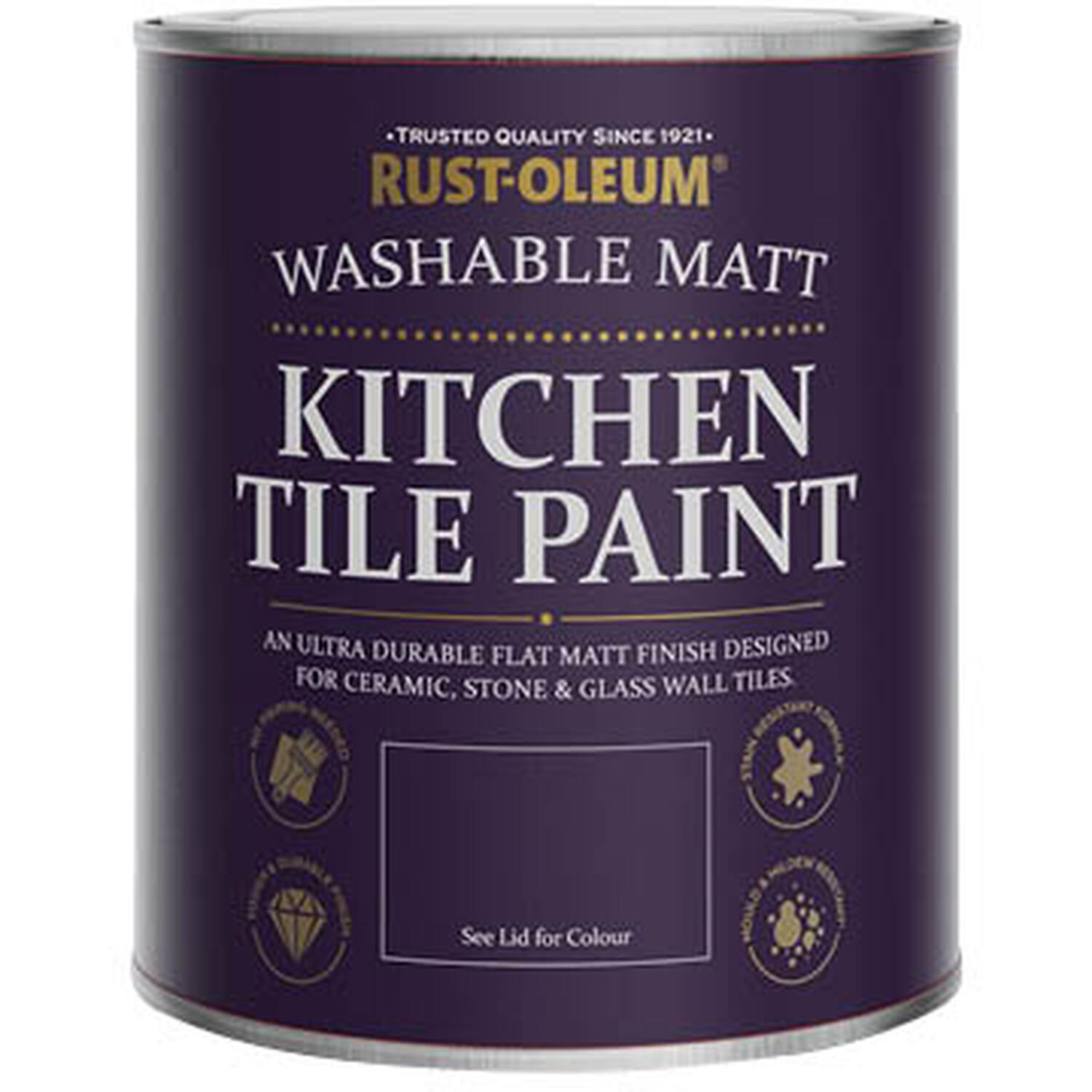 Rust-Oleum Kitchen Tile Paint Matt - Fire Brick 750ml