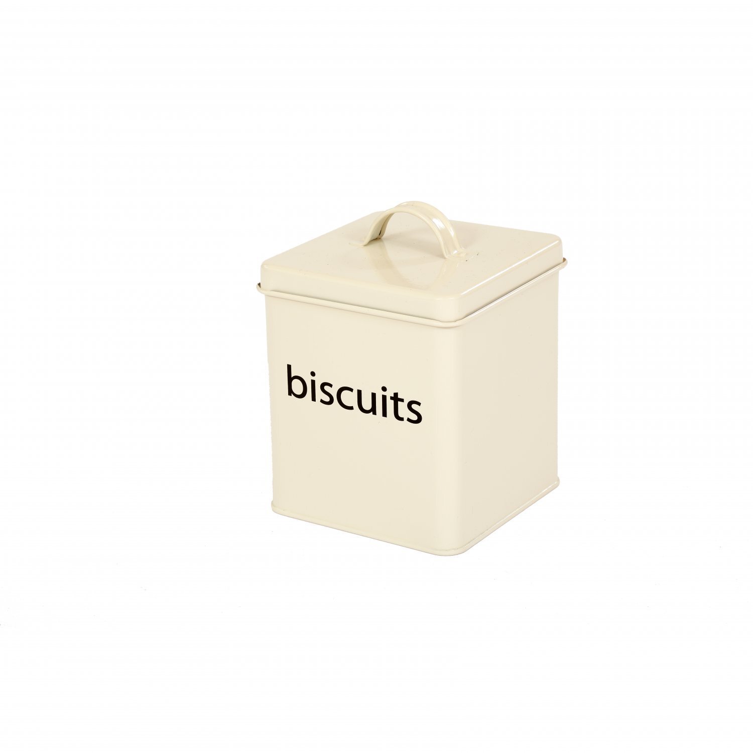 5 Piece Cream Kitchen Canister Storage Tin Set