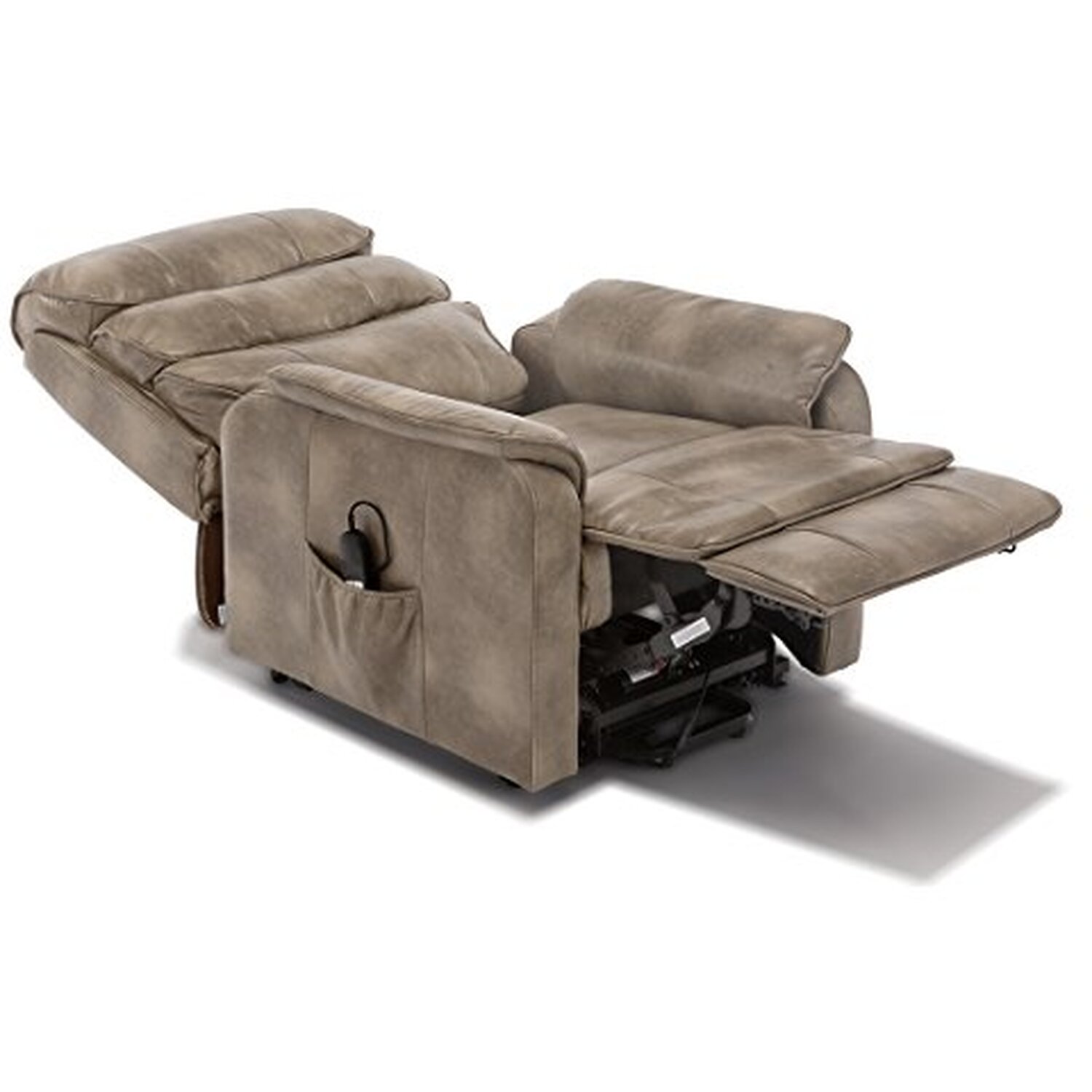 Buckingham Electric Rise Recliner Leather Air Riser Armchair