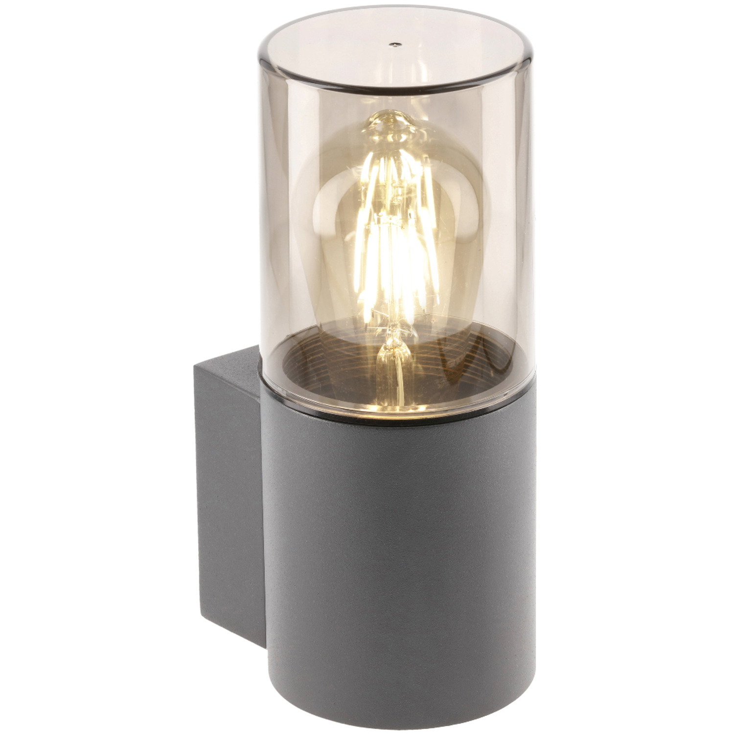 CGC BLUEBELL Black Outdoor Cylinder Wall Light
