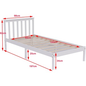 WestWood No Footboard Wood Bed