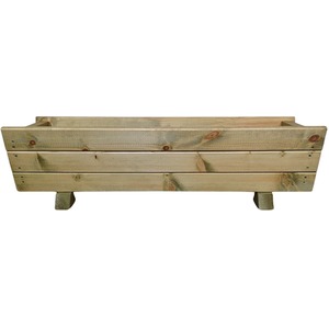 Hand Made Country Rustic Wooden Trough Planter