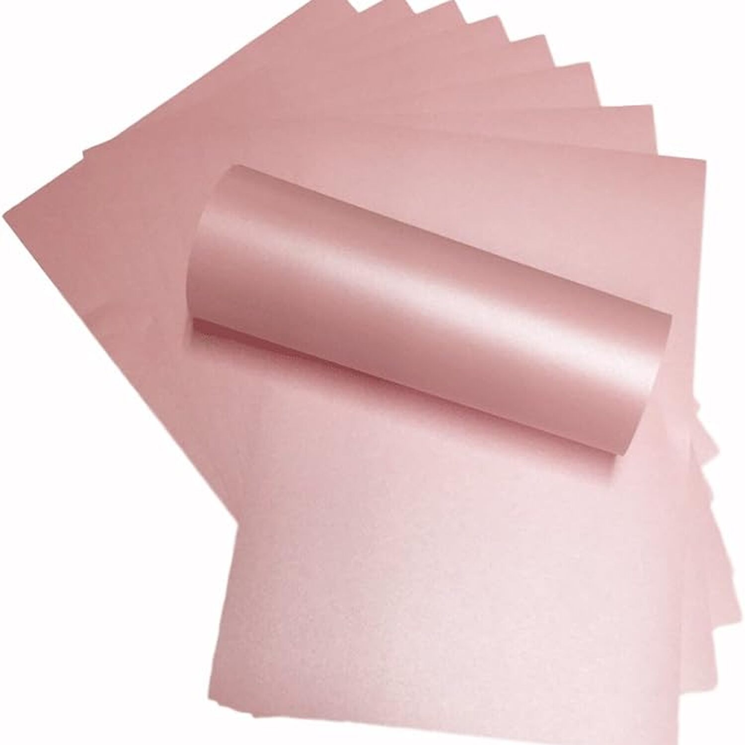 20 Sheets Pink and Blue A4 Pearlescent Shimmer Paper