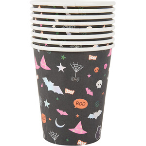 Pack of 8 Trick or Treat Paper Cups