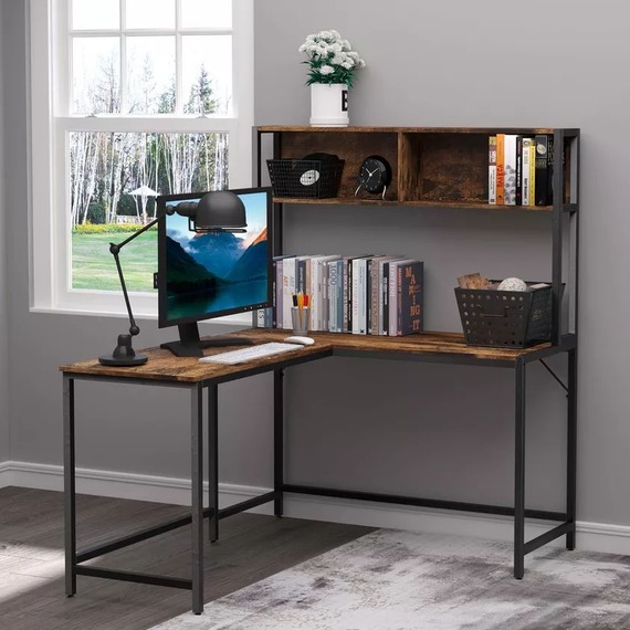 Computer Desk with Storage Shelf