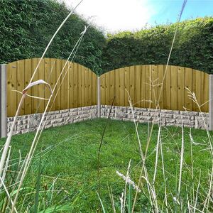 Premier Dome Top Feather Edge Fully Framed Garden Fence Panels